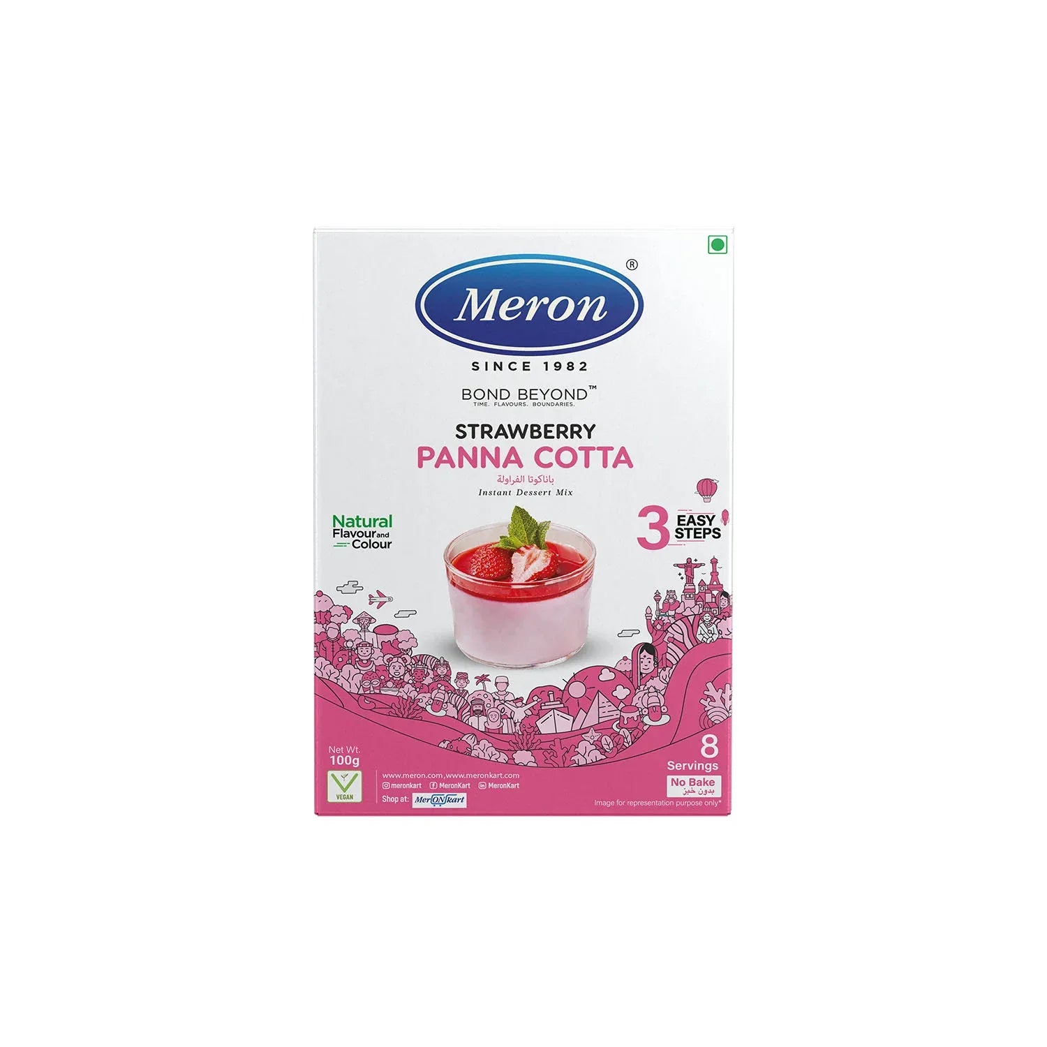 Buy Strawberry Pannacotta - 100 gm Online at Best Prices – MeronKart